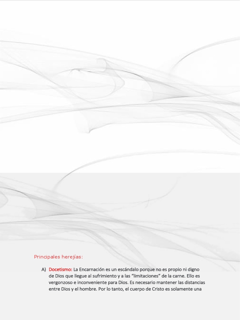 Docetismo:: Principales Herejías | PDF | Dios en el cristianismo ...