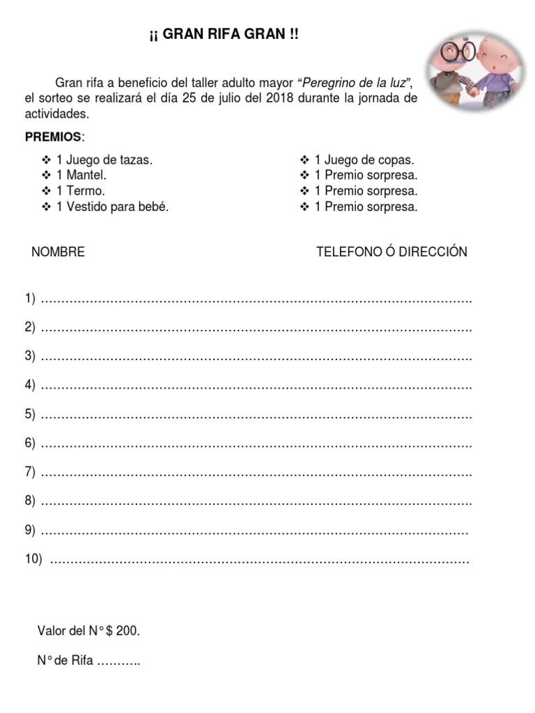 Gran Rifa Gran | PDF | Cocina, comidas y vino | Hogar, jardinería y ...