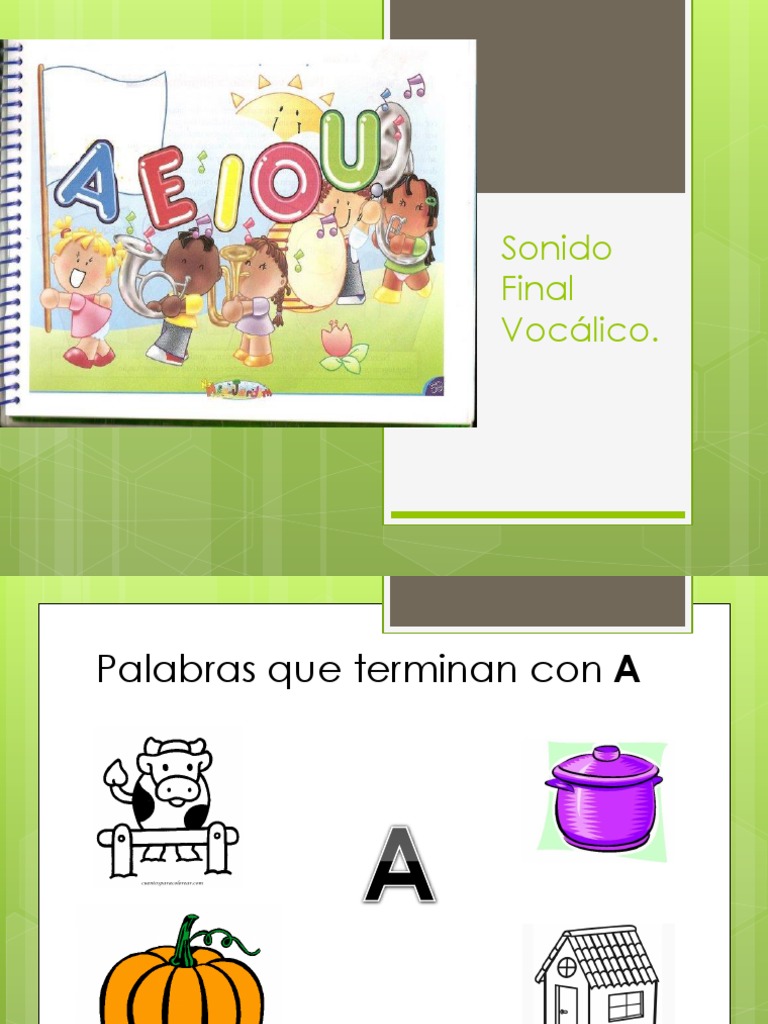 Sonido Final Vocalico | PDF