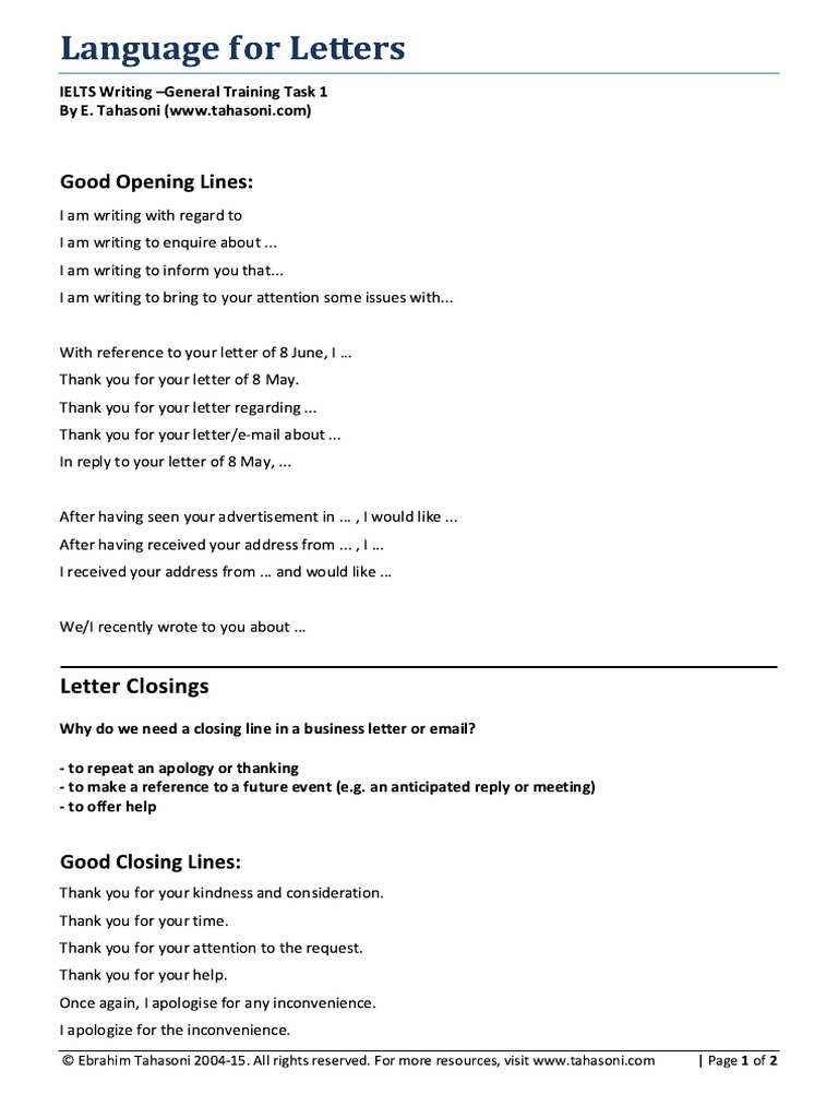 Letter Language | PDF