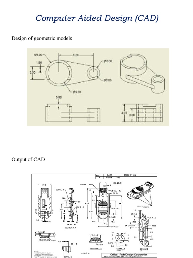 CAD Design and Applications Overview | PDF | Technology & Engineering