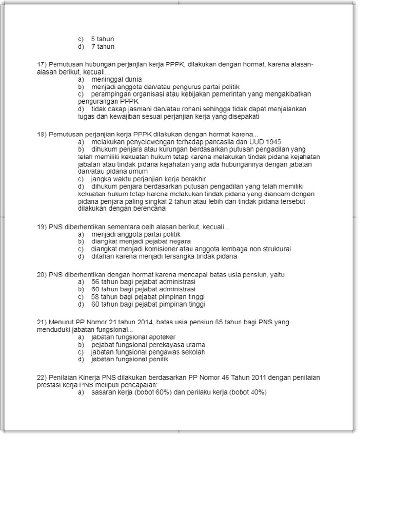 Kumpulan Latihan Soal Upkp V Tahun PDF | PDF