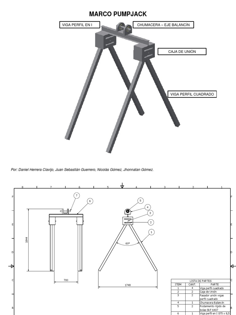 Planos Ensamble Estructura G3 | PDF