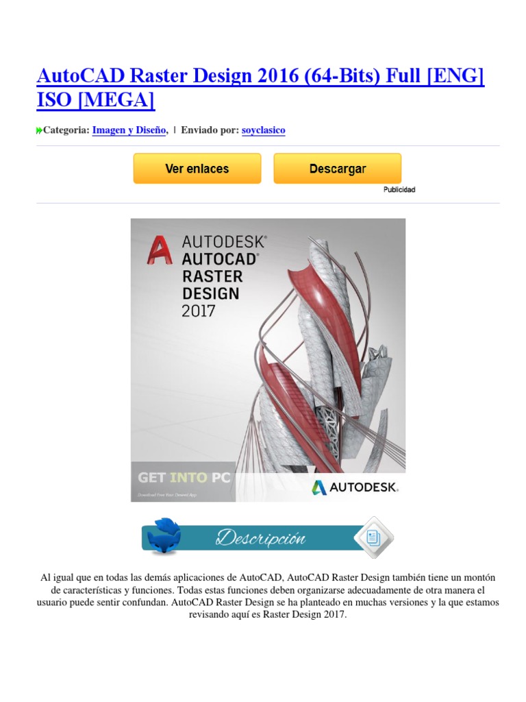 AutoCAD Raster Design 2016 | PDF | Cad automático | Autodesk