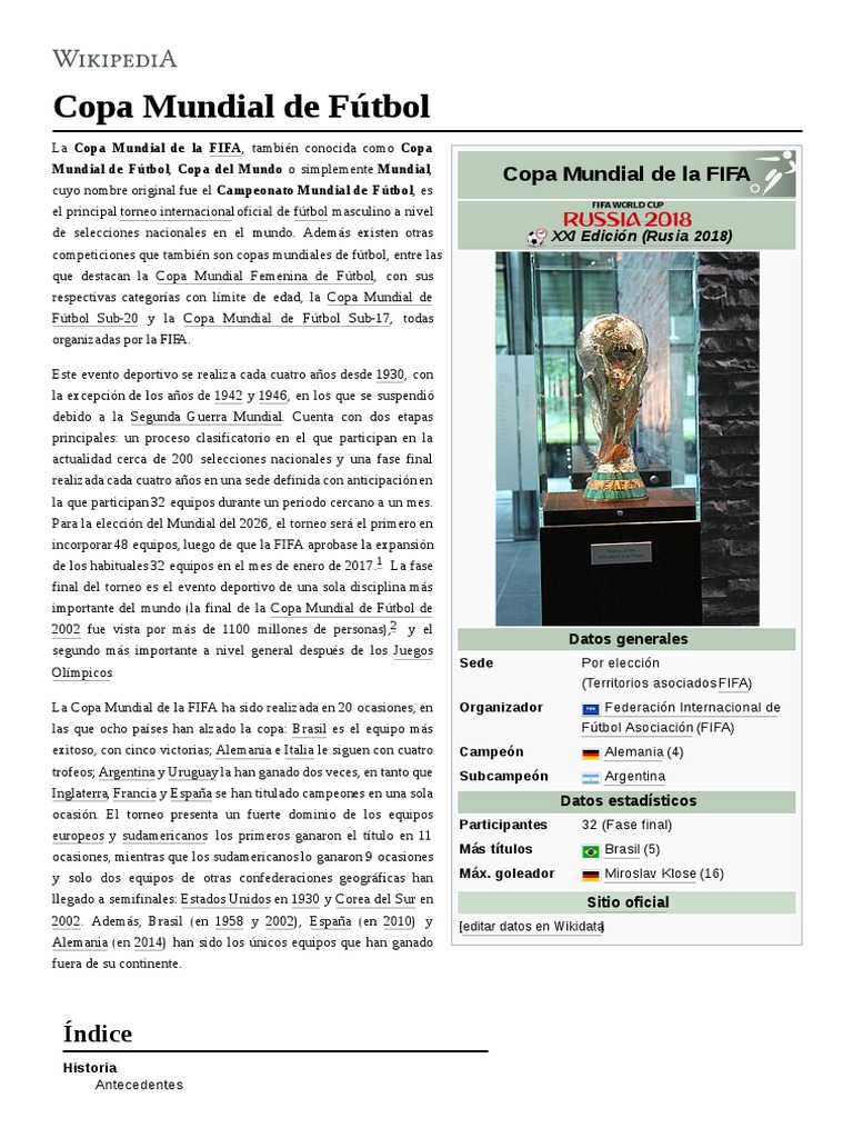 Copa Mundial de Fútbol | FIFA Copa del Mundo | FIFA