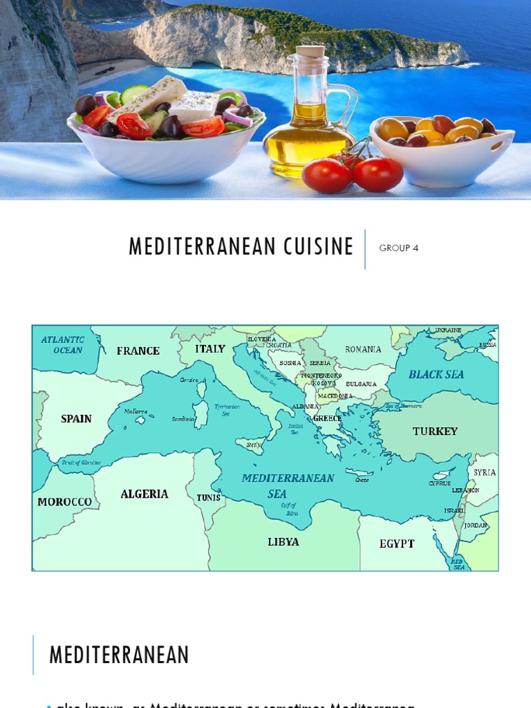 Mediterranean Cuisine: Group 4 | PDF | Mediterranean Cuisine | Cuisine
