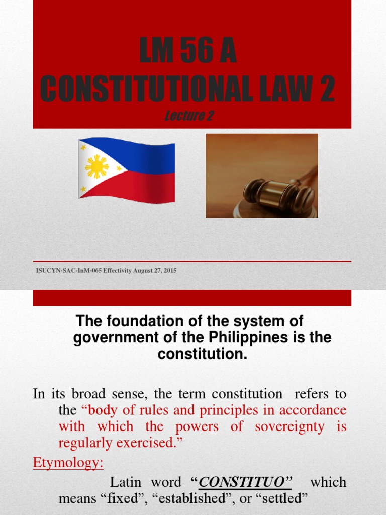 Constitutional Law | PDF | Constitution | Ratification