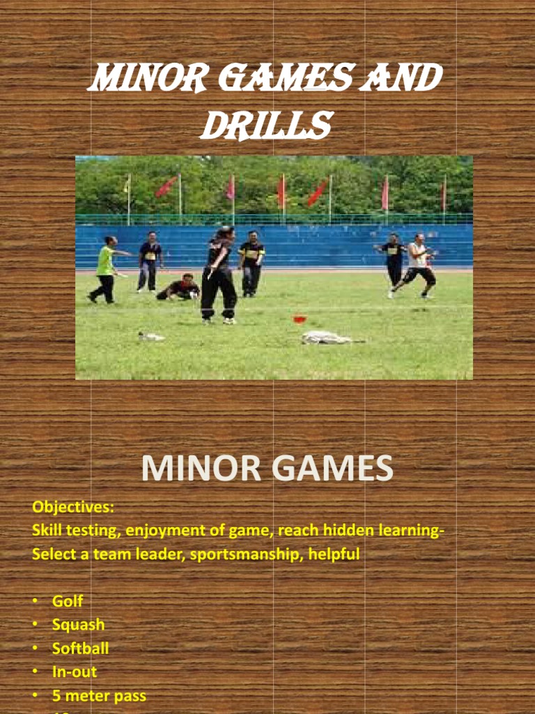 Examples of Minor Games and Drills | PDF