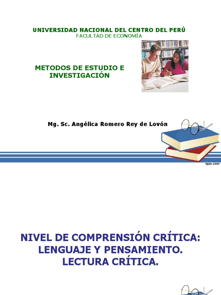 Nivel Critico | PDF | Lectura (proceso) | Teoría de la argumentación