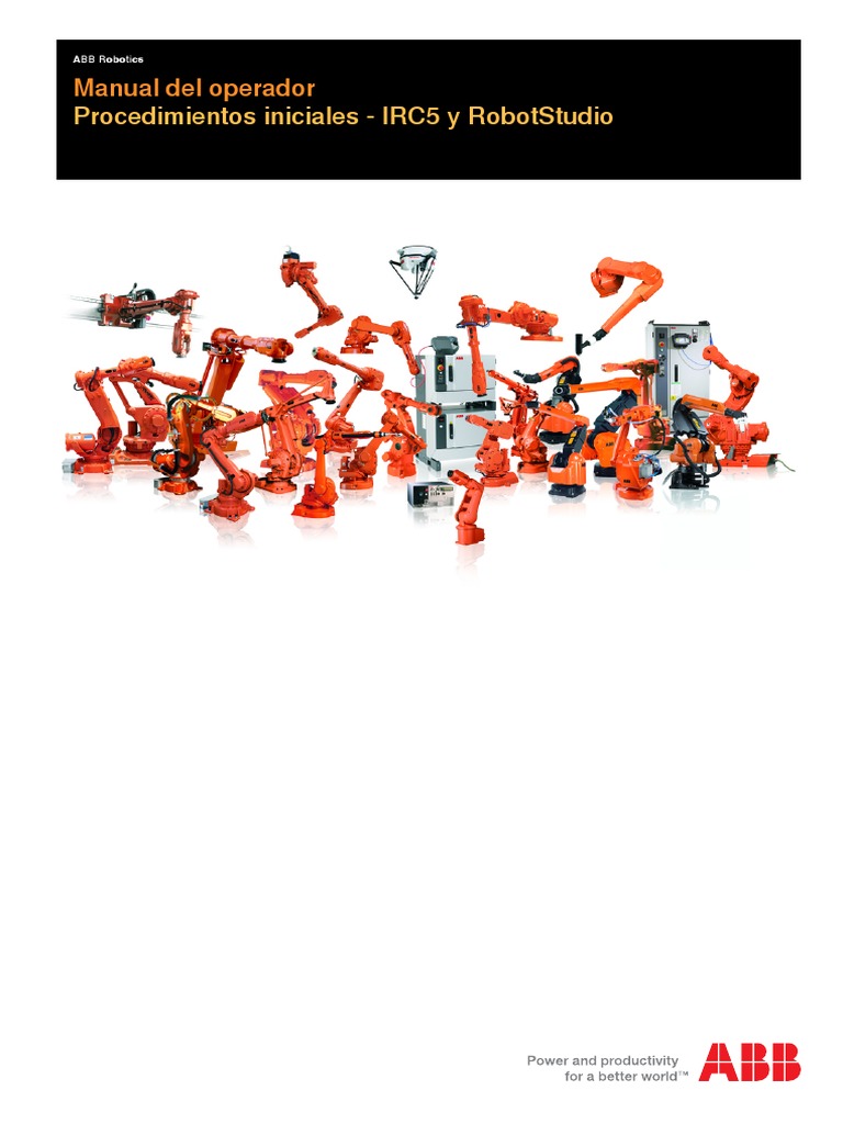 Manual Del Operador - (IRC5 y RobotStudio) (ABB) PDF | PDF | Servidor (Computación) | Robot