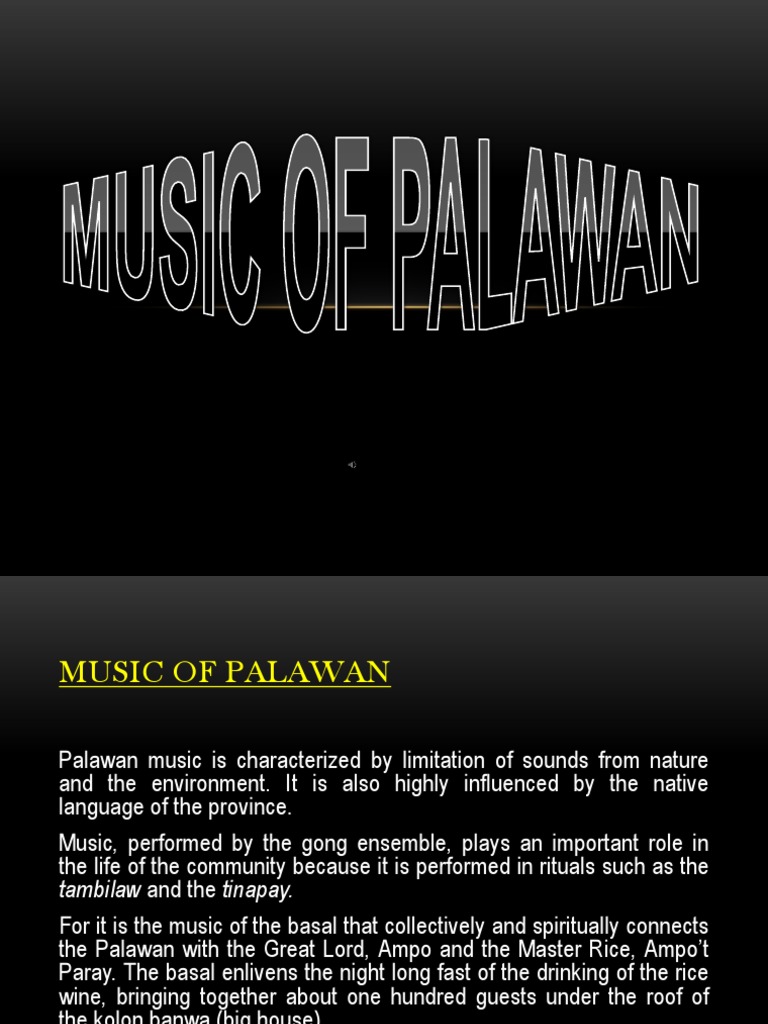 Palawan's Traditional Music and Instruments | PDF | Musical Instruments ...