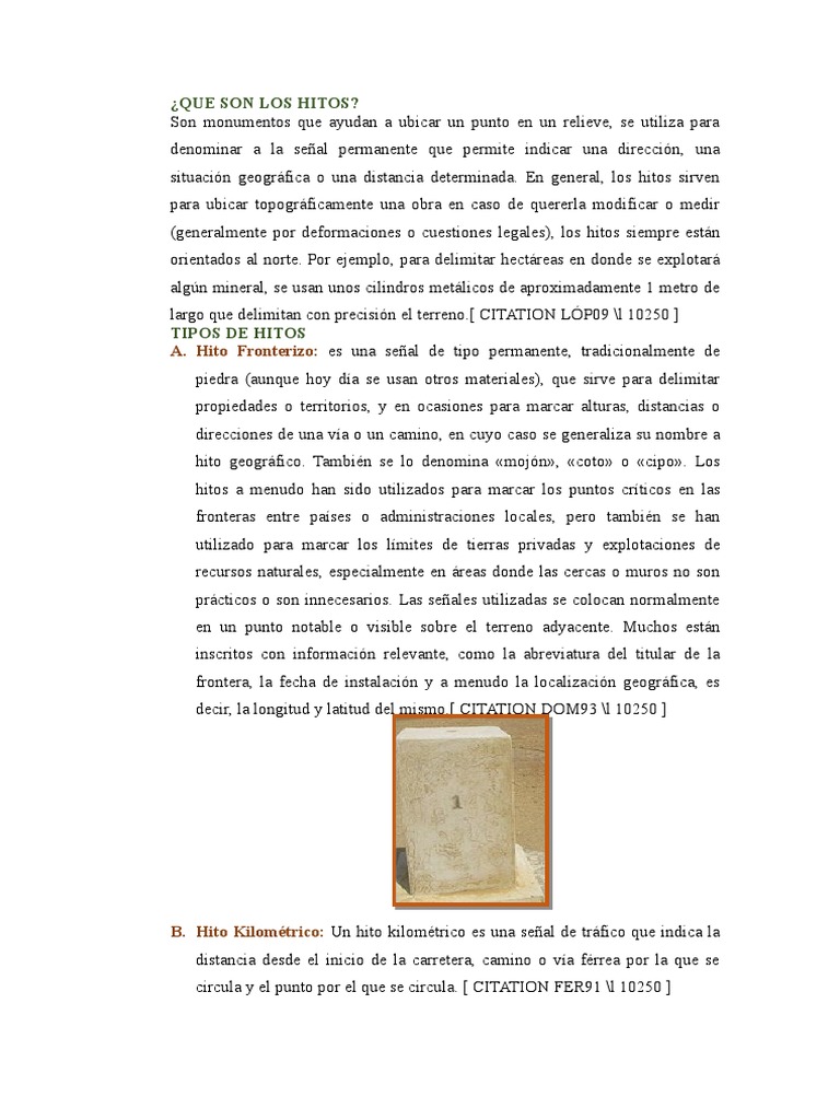 Hito | PDF | Geografía | Naturaleza