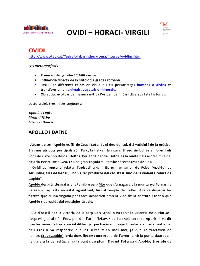 Ovidi - Horaci - Virgili | PDF