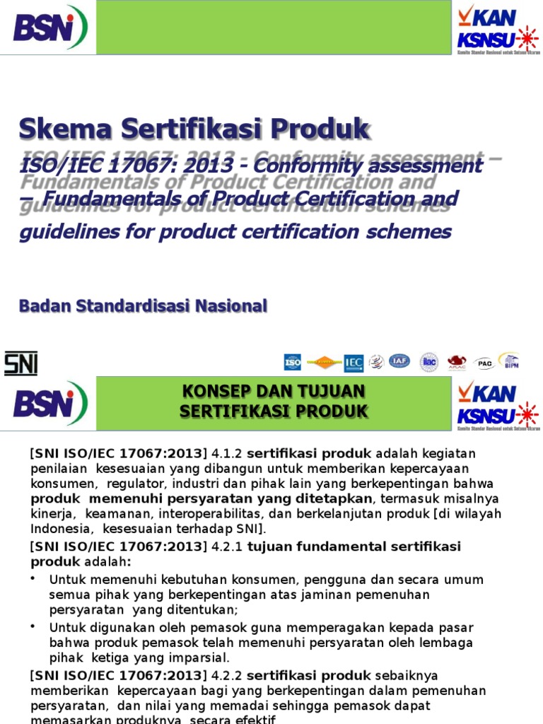 Skema Sertifikasi SNI-BSN | PDF