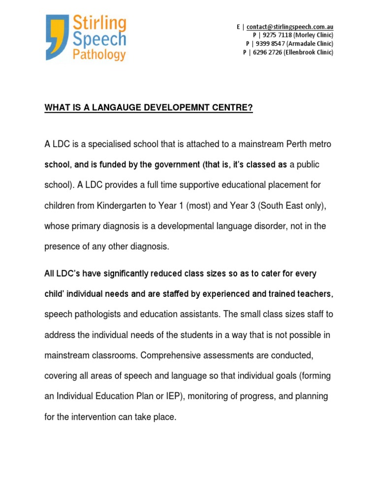 Understanding Language Development Centres | PDF | Science & Mathematics