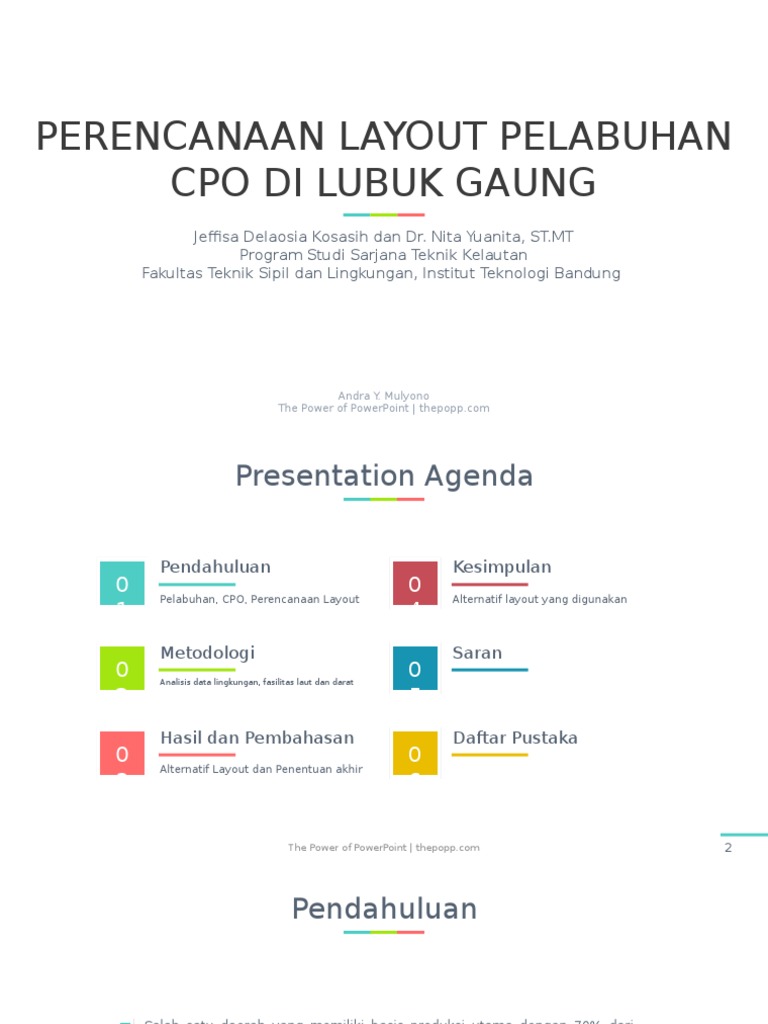 Perencanaan Layout Pelabuhan Cpo Di Lubuk Gaung | PDF