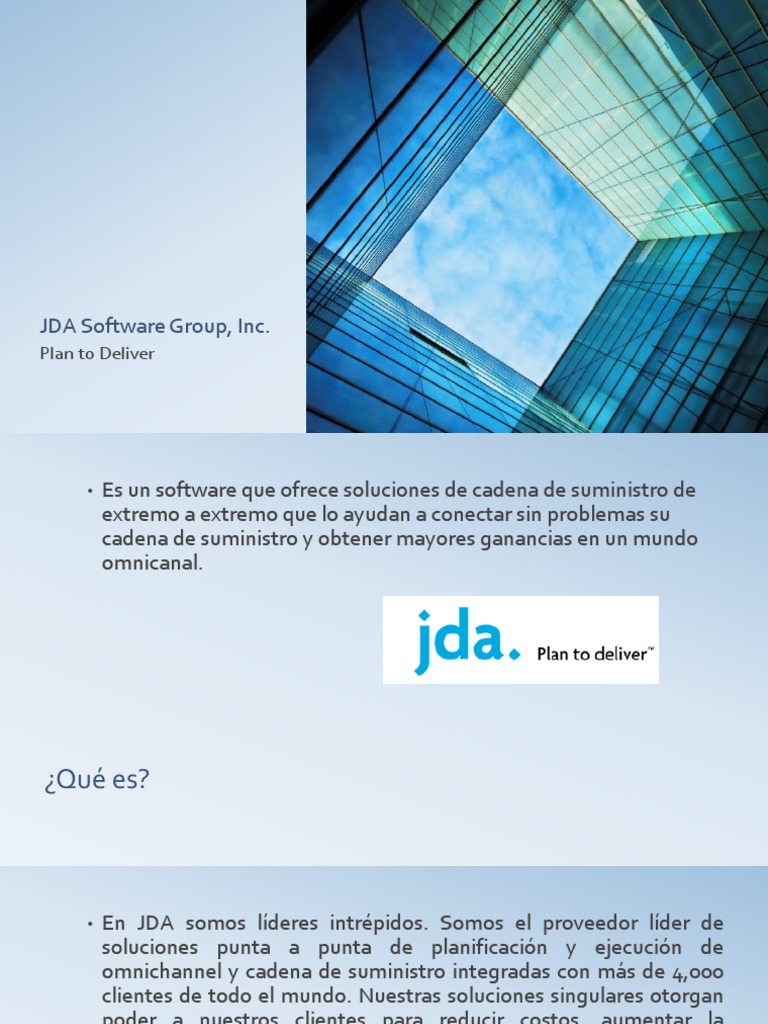 JDA Plan To Deliver | Descargar gratis PDF | Logística | Business