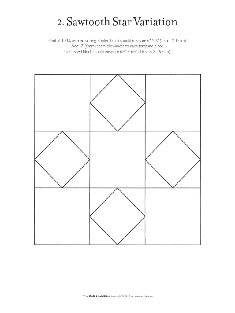 2 Sawtooth Star Variation | PDF