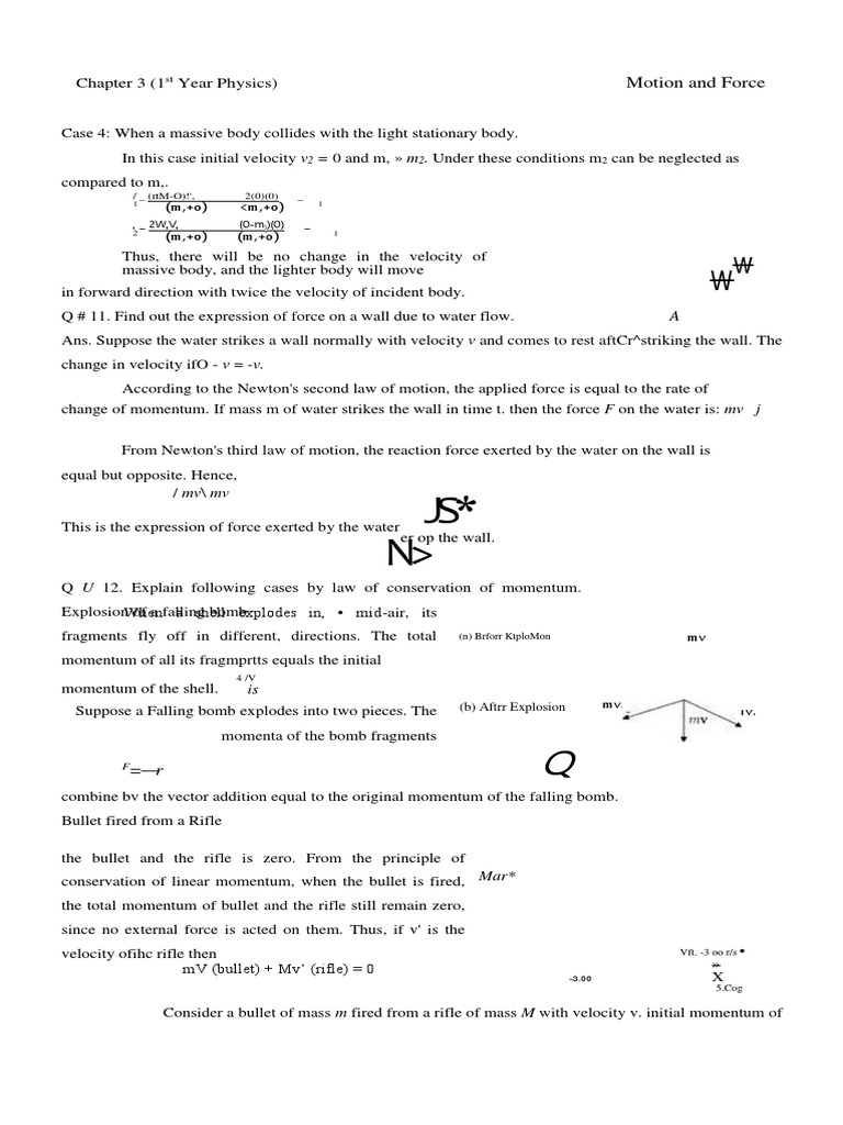 Physics Questions 2 | PDF | Momentum | Force