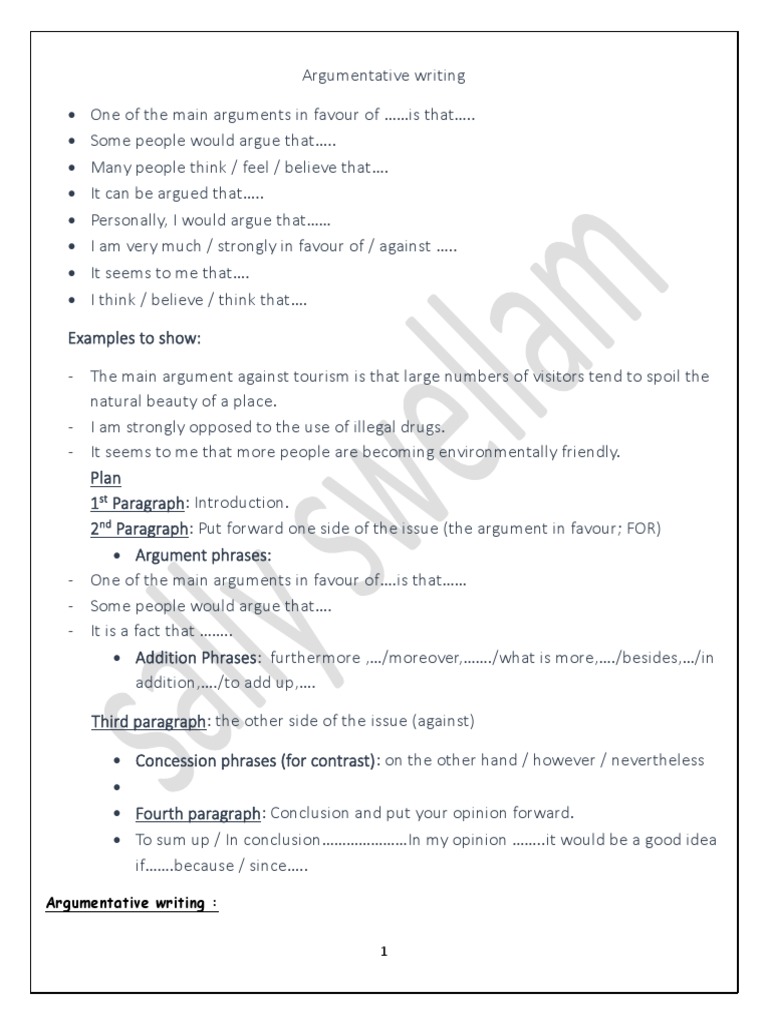 Argumentative Writing Techniques Guide | PDF | Human | Cognitive Science