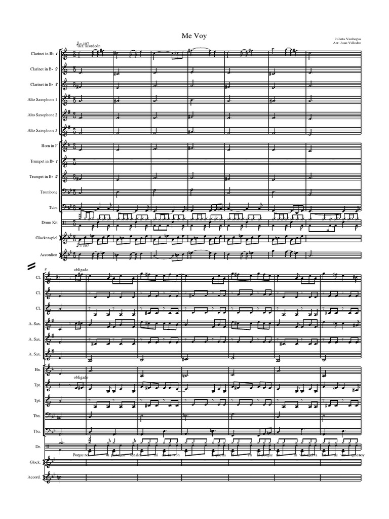 Me Voy - Julieta Venegas - General y Partes | PDF | Songs Written ...