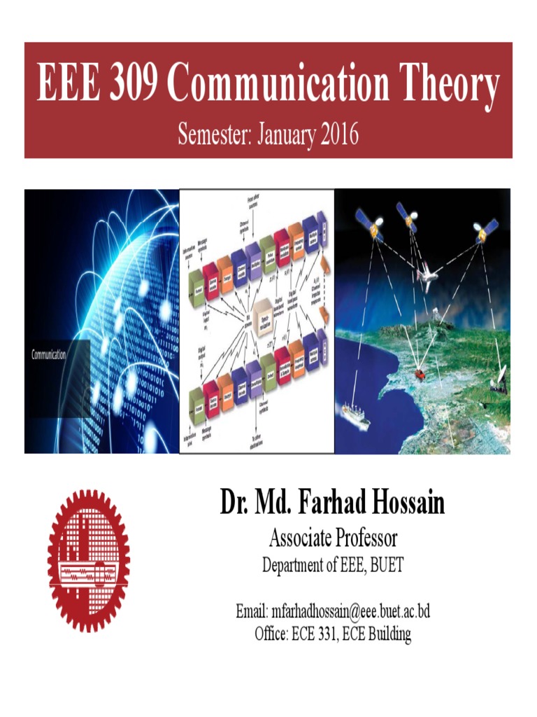 Part 00 EEE309 Course Overview | PDF | Modulation | Channel Access Method