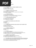 Catcher in the Rye Study Guide Questions | PDF
