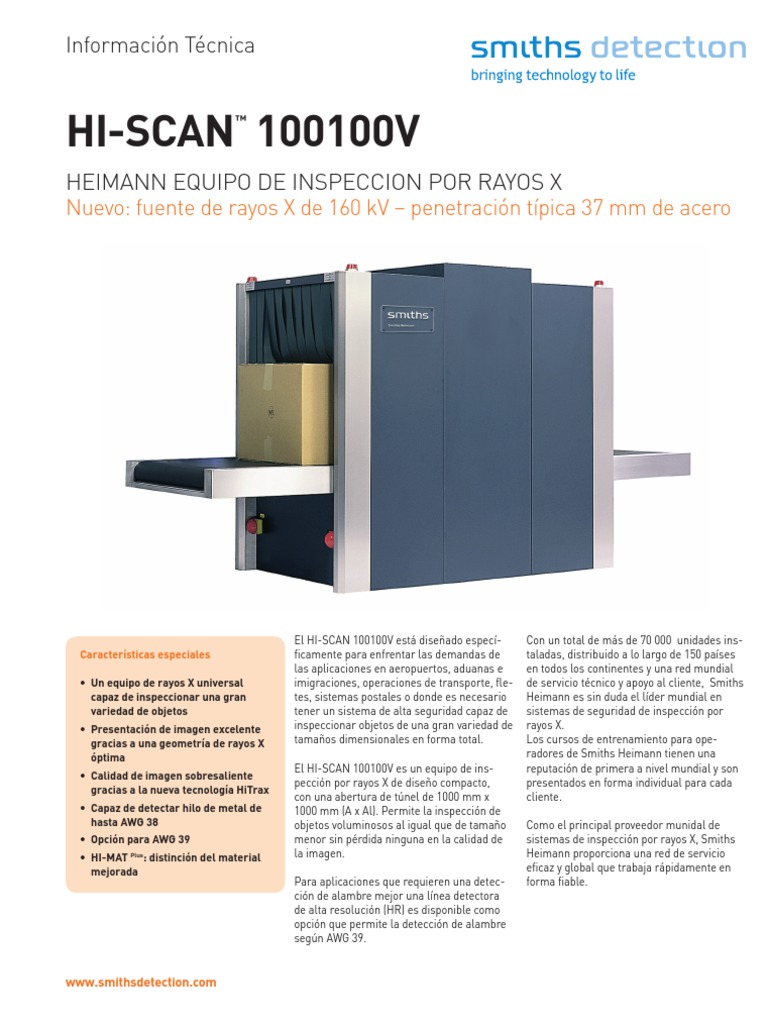 Folleto Hi Scan 100100v | PDF | Rayo X | Science
