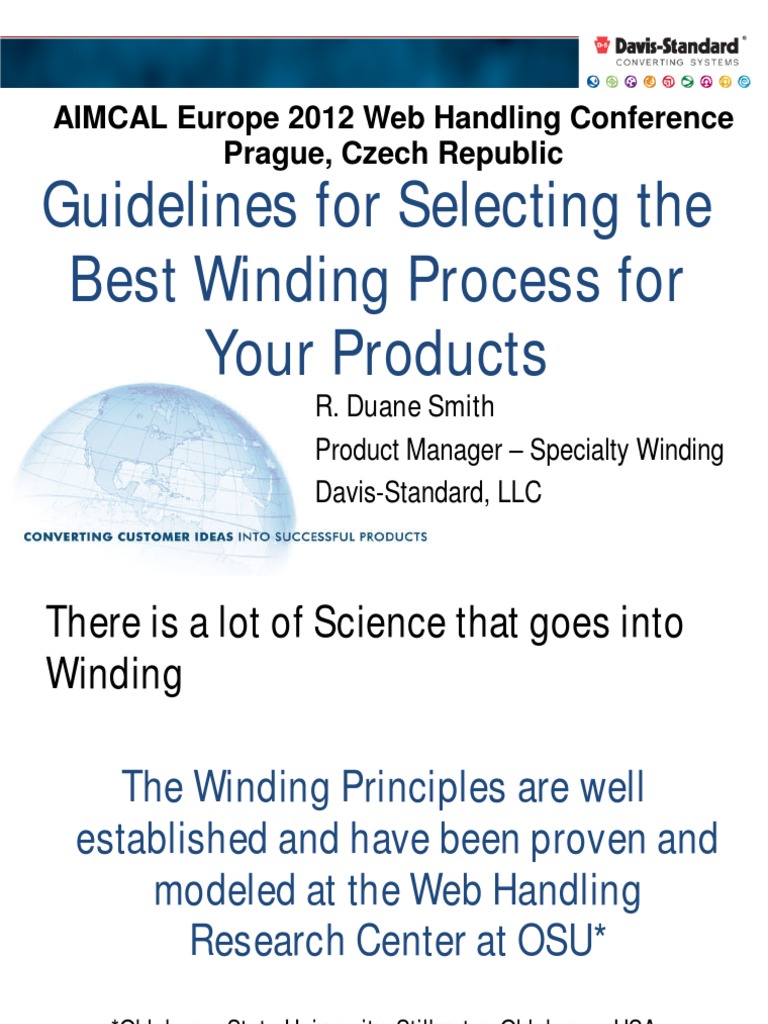 Guidelines For Selecting The Best Winding Process | PDF | Young's ...
