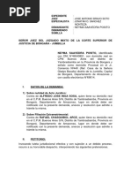 Modelo de Escrito Devolucion de Notificacion | PDF | Demanda judicial | Justicia