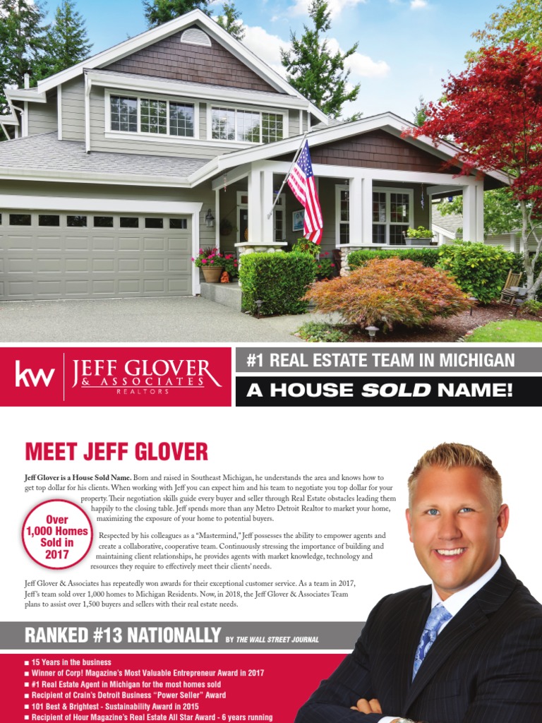 Jeff Glover Brochure | PDF | Real Estate Broker | Economies