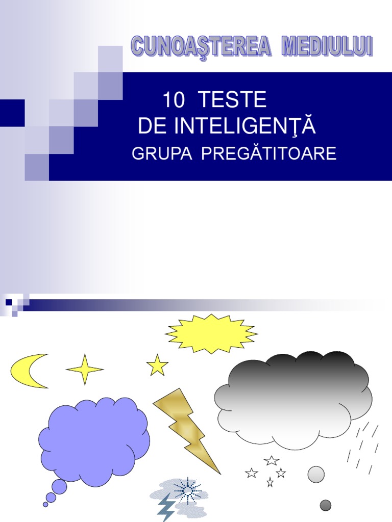 Teste de Inteligenta | PDF