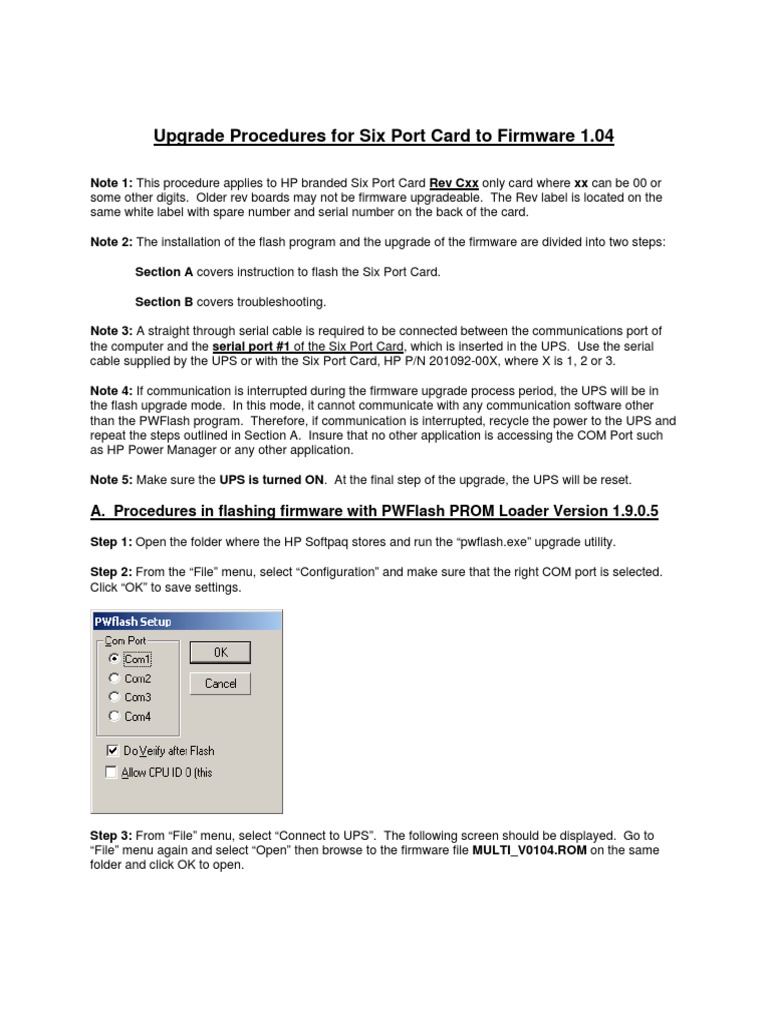 HP R3000 UPS Accessory Mapping Utility Instructions PDF | PDF ...
