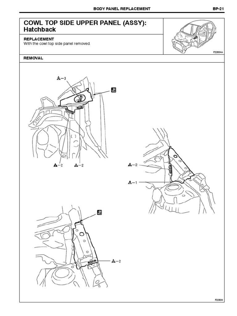 Cowl Top Side Upper Panel (Assy) : Hatchback | PDF | Nature