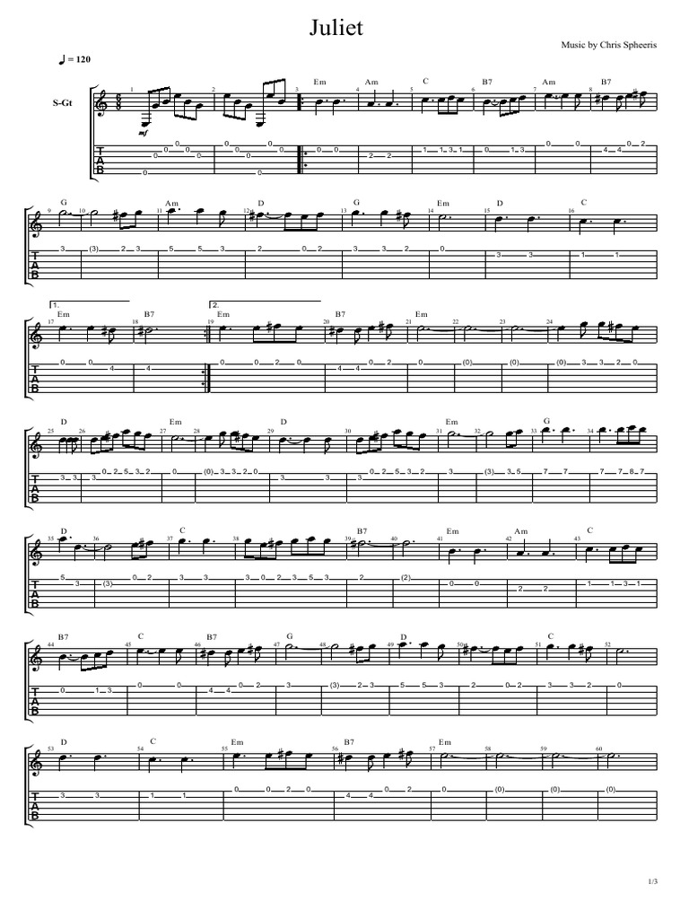 Juliet - Chris Spheeris | PDF