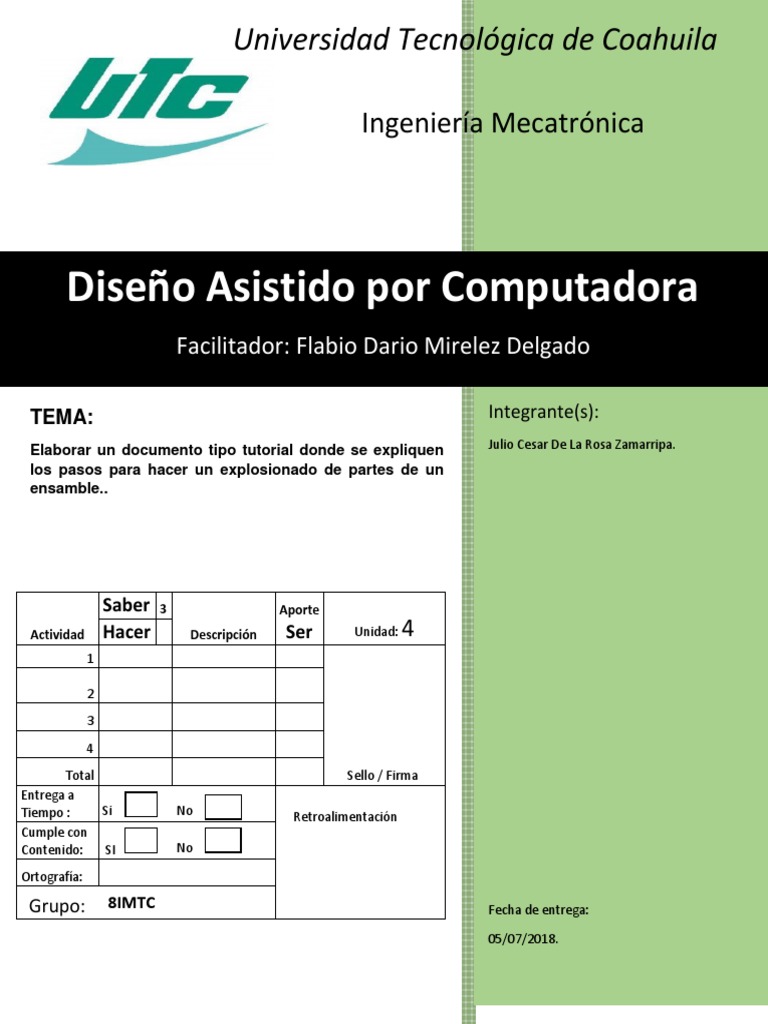 Explosionado en Solidworks | PDF | Software | Informática