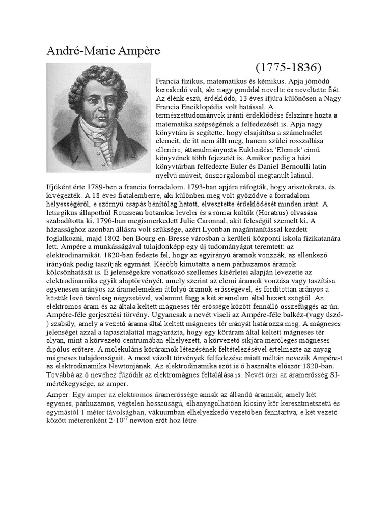André Marie Ampère | PDF