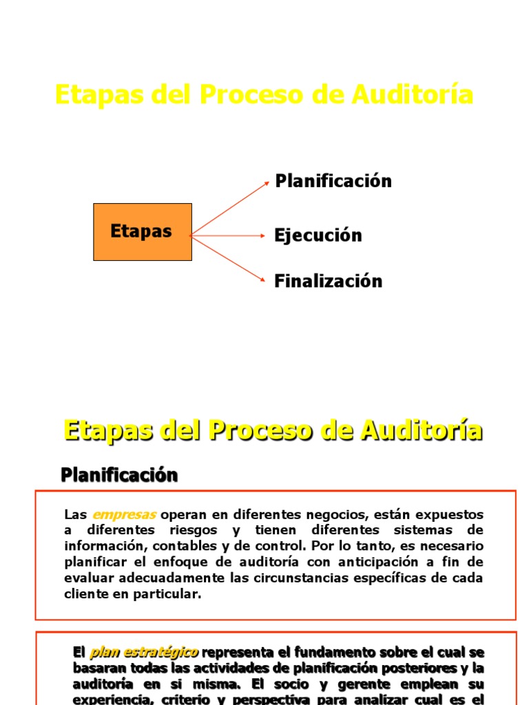 Auditoria Exmen 3 | PDF | Planificación | Auditoría