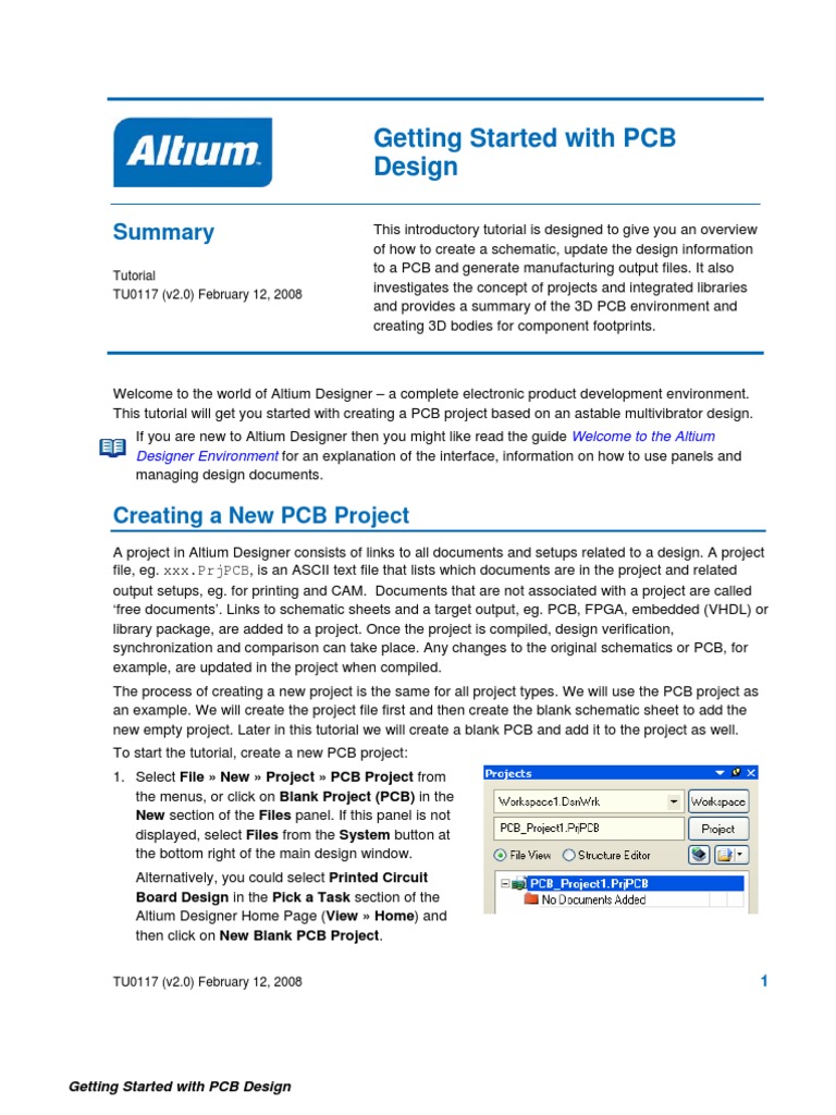 Getting Started With PCB Design | PDF | Printed Circuit Board ...