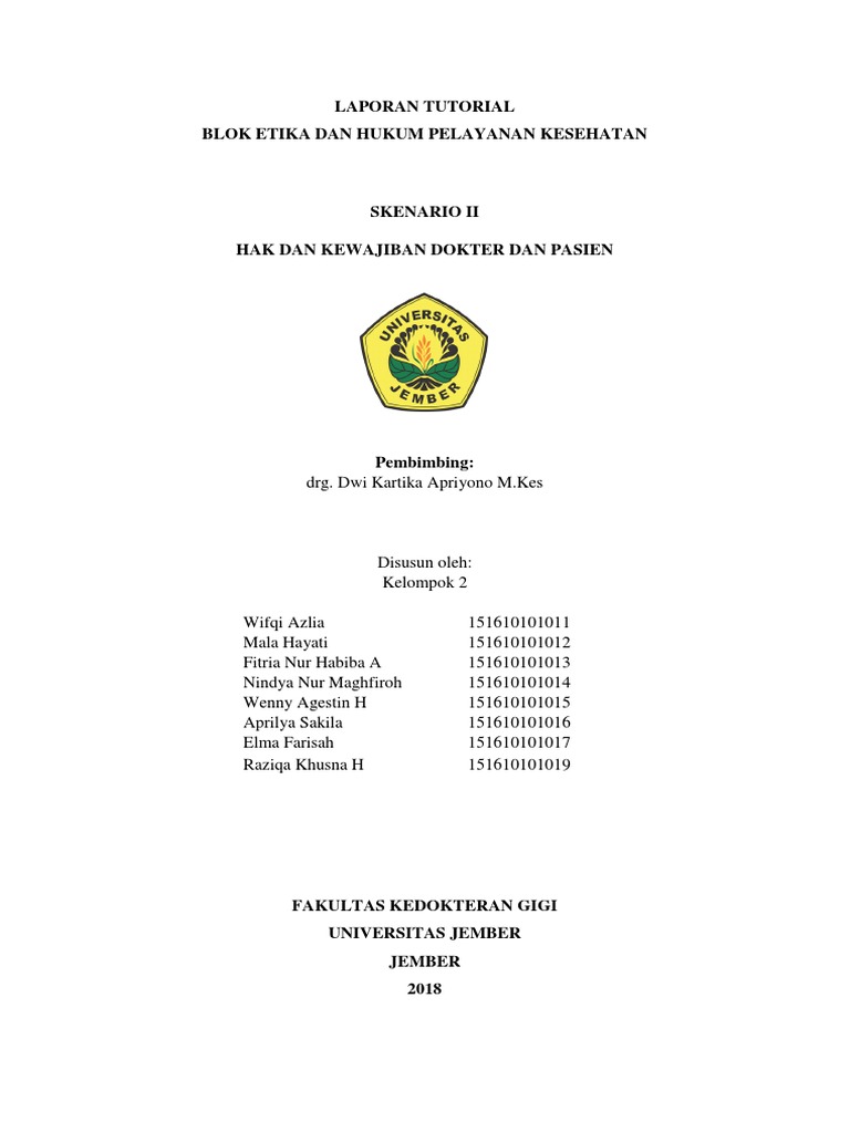 Laporan Sken 2 Blok Etika | PDF