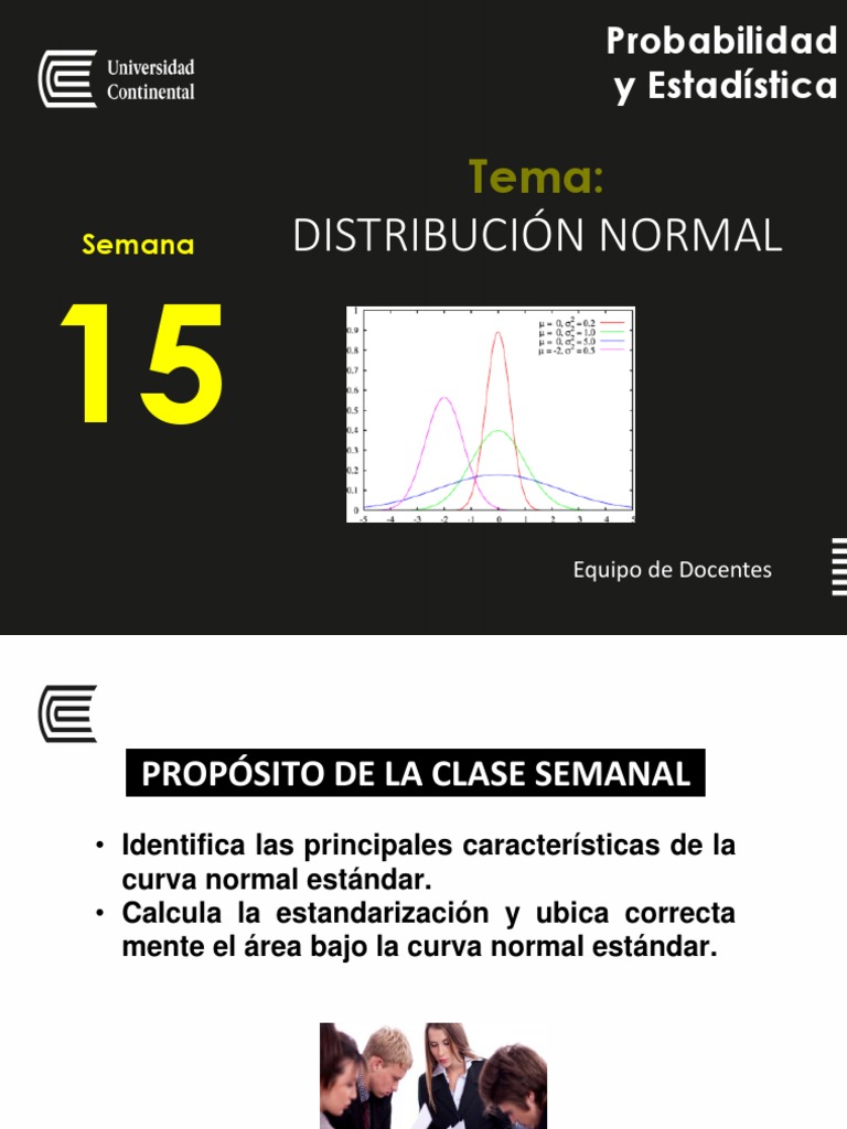 Distribución Normal y Estandarización | PDF | Distribución normal ...