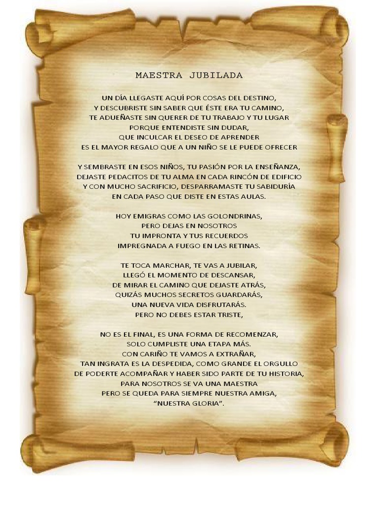 Maestra Jubilada | PDF