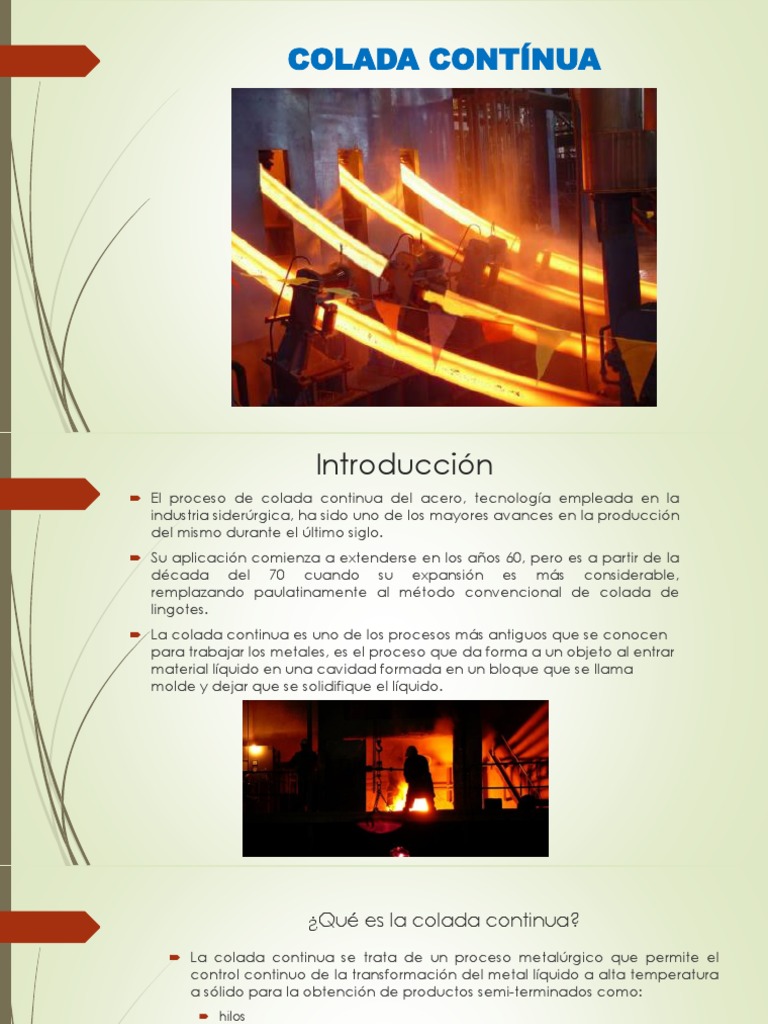 Colada Continua | Acero | Aluminio
