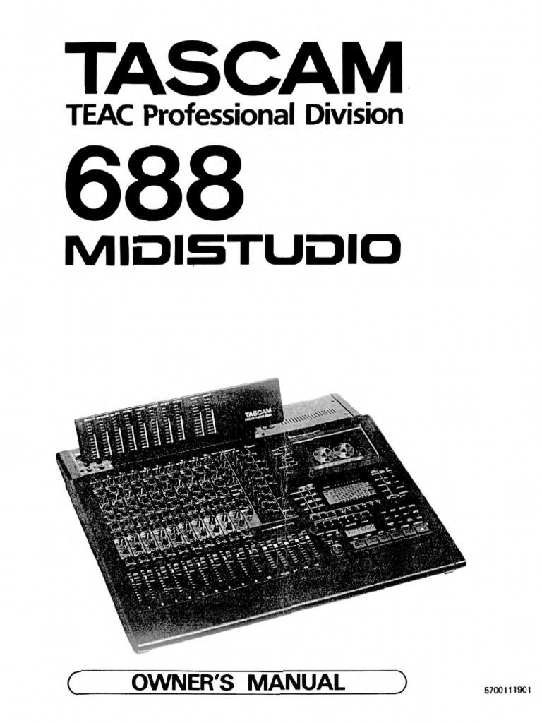 Tascam - 688 - User-Manual | PDF