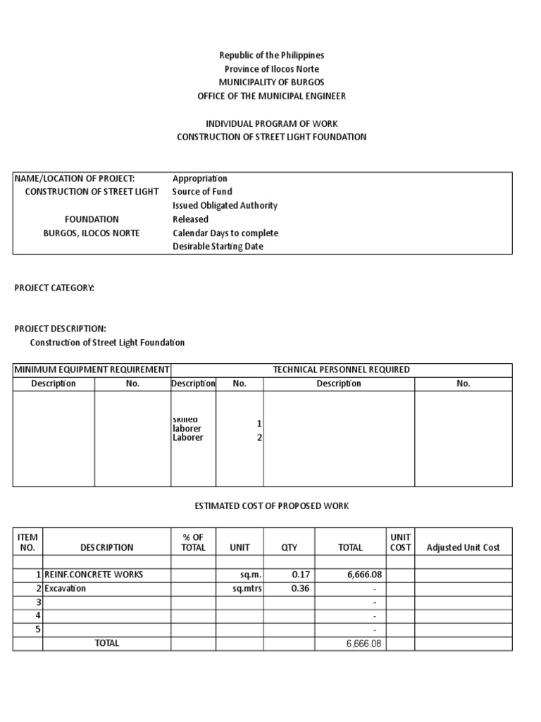 Construction of Slf-Full Estimate | PDF | Cost | Business