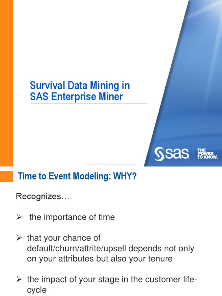 Survival Data Mining in SAS Enterprise Miner | PDF | Spline ...