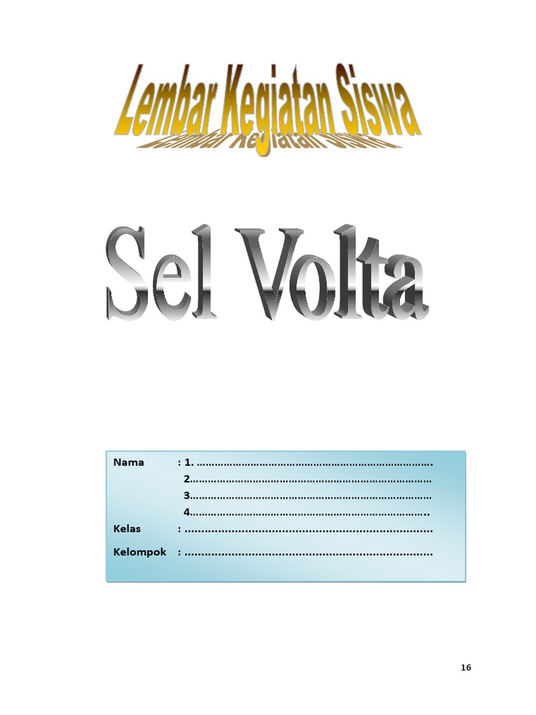 LKS Sel Volta | PDF