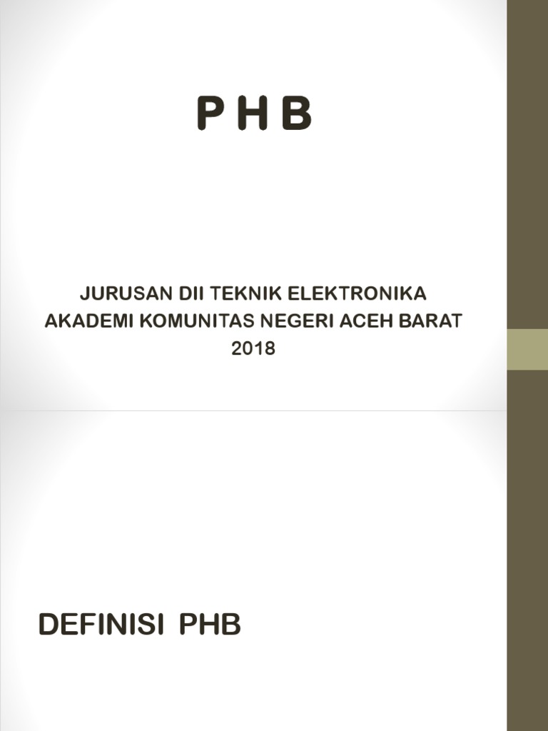 Materi PHB | PDF