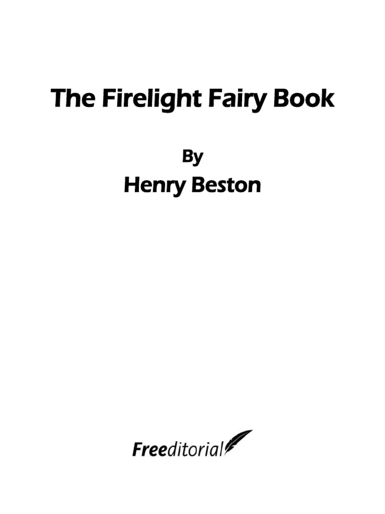 The Firelight Fairy Book by Henry Beston PDF | PDF | Lantern | Magician ...