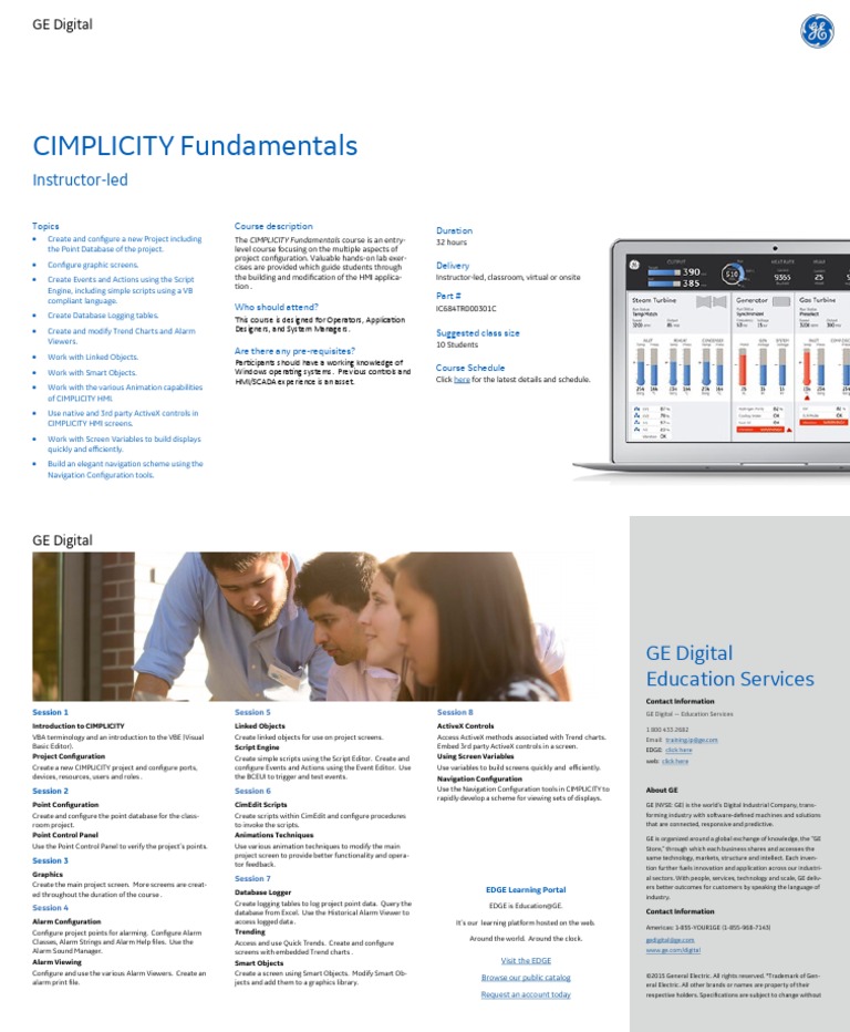 Imcs Cbn-030 Hmi Scada Cimplicity Fundamentals | Download Free PDF | Scada | Databases